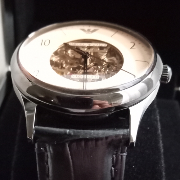 Emporio Armani | Accessories | Emporio Armani Meccanico Ar923 Skeleton ...